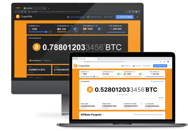 Multiply your mining speed with Cloud.Boost | CryptoTab Browser